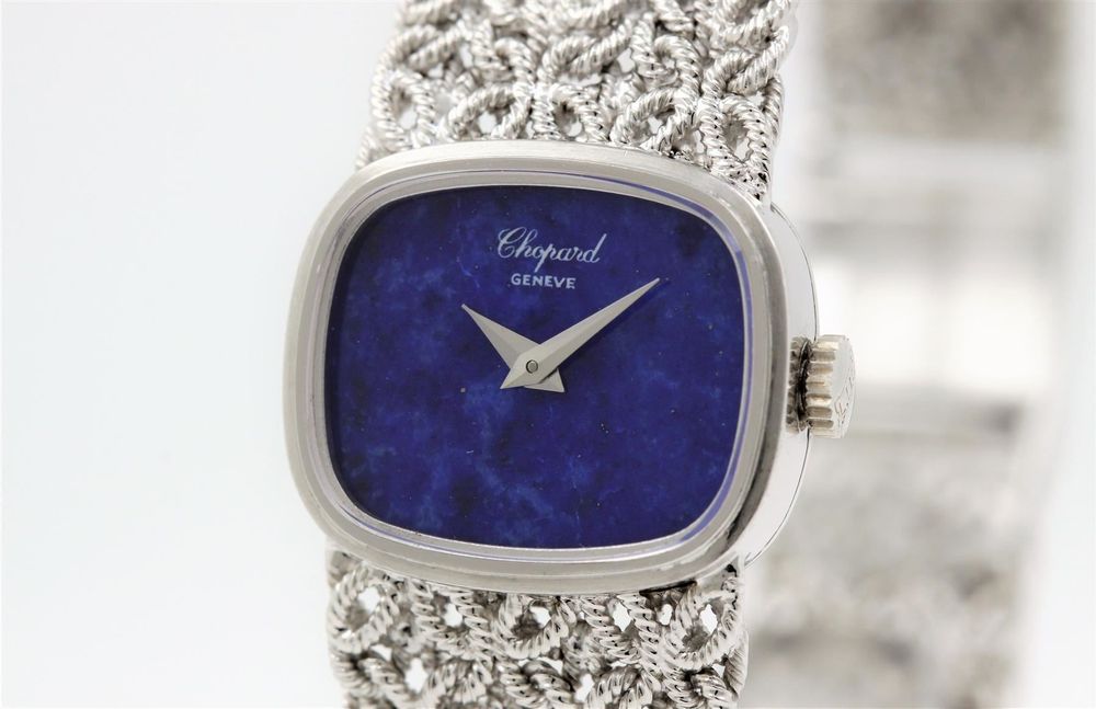 CHOPARD Vintage Damenuhr 18K Weissgold Lapislazuli *5031 | Kaufen auf ...