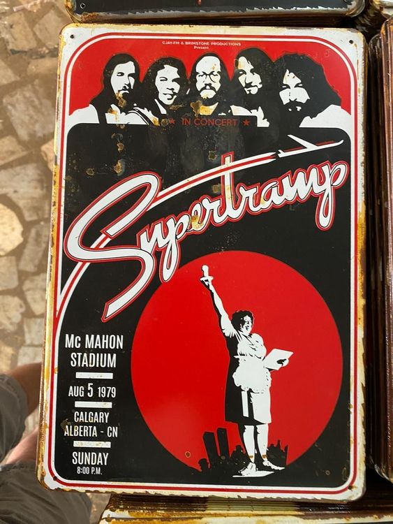Rusty Blechschild-SUPERTRAMP-MC MAHON ST (Neu und originalverpackt) in ...