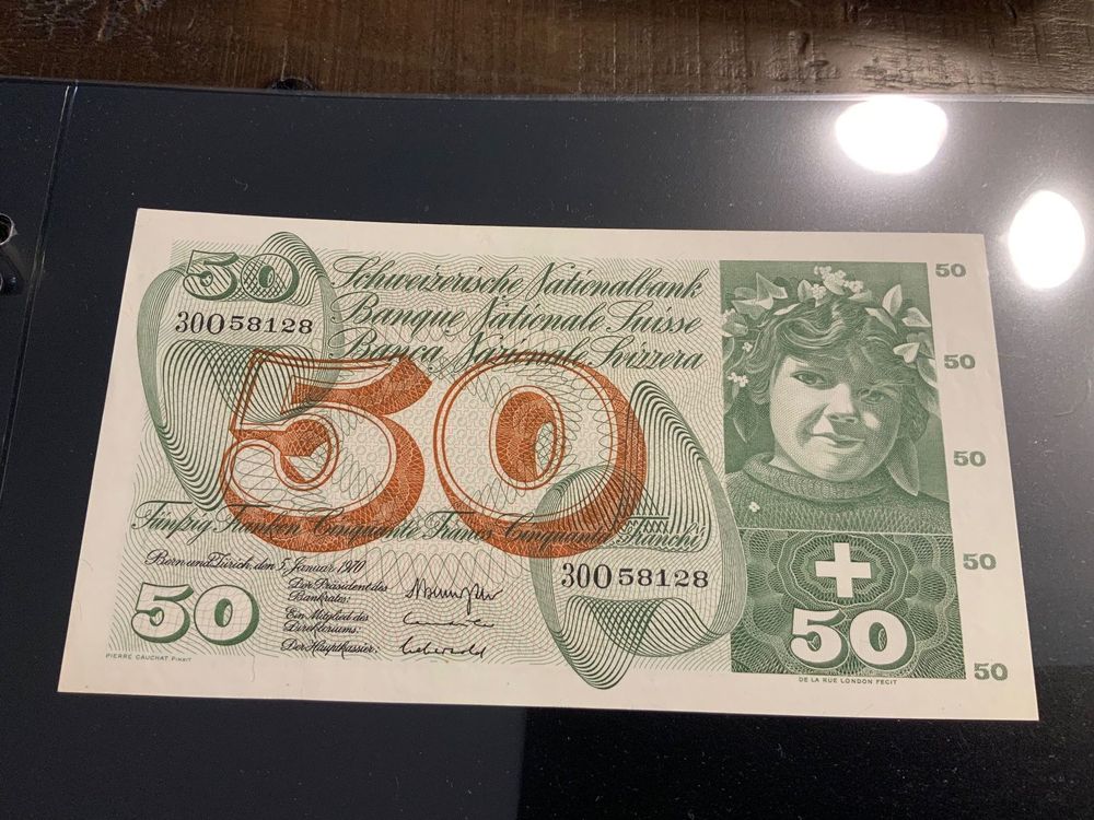 Schweizer Banknote 50.- (Gebraucht) in Chur für CHF 150 – mit Lieferung ...