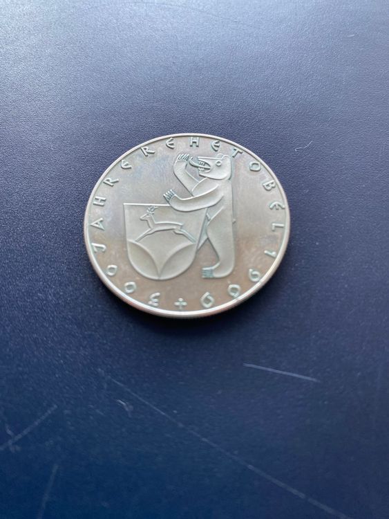 Gedenkmedaille 300 Jahre Rehetobel, Silber (Neu (gemäss Beschreibung)) in Appenzell für CHF 28 ...