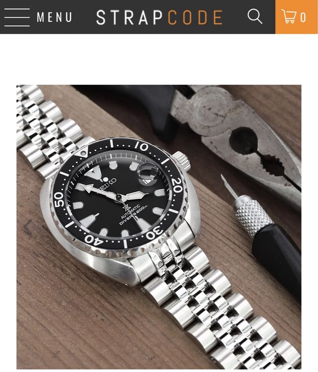 Strapcode jubilee bracelet for seiko mini turtle (Neu (gemäss ...