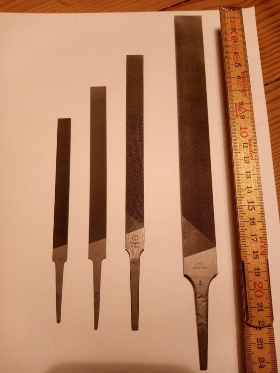 Set neue Feilen Flachfeilen, Baiter Swiss, Qualitätsfeile 2 (Neu ...
