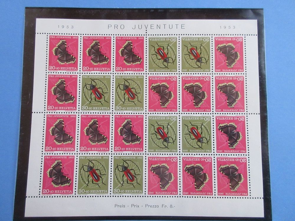 PRO JUVENTUTE 1953 kEHRDRUCKBLOCK | Kaufen auf Ricardo