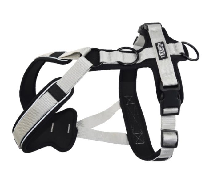 Brustgeschirr mit Neoprenpolsterung Gr. L, schwarz/grau, NEU (Neu und originalverpackt) in ...