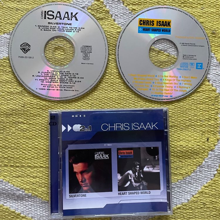 CHRIS ISAAK-2CD SILVERTONE/HEART SHAPED WORLD (Gebraucht) in Rorschacherberg für CHF 4.9 – mit ...