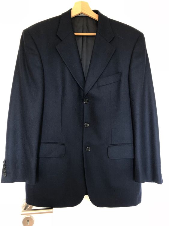 Sakko Ferraud dunkelblau Wolle Gr. 48 | Kaufen auf Ricardo
