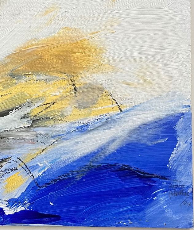 Anna Friedlos (1947) Abstrakte Mischtechnik Gemälde Handsig. (Gebraucht ...