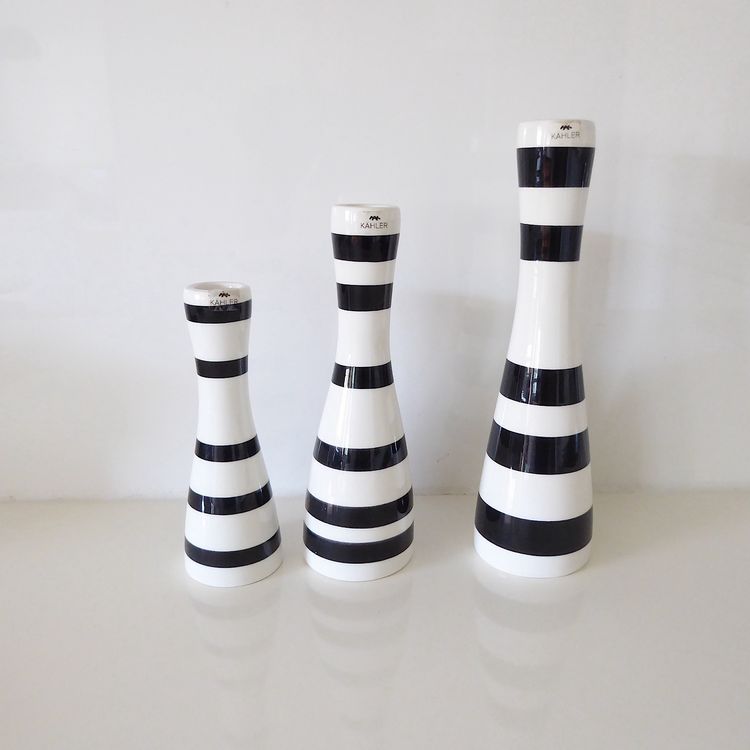 3 Kerzenständer schwarz von Kähler by Agnes Fries (Gebraucht) in Basel ...