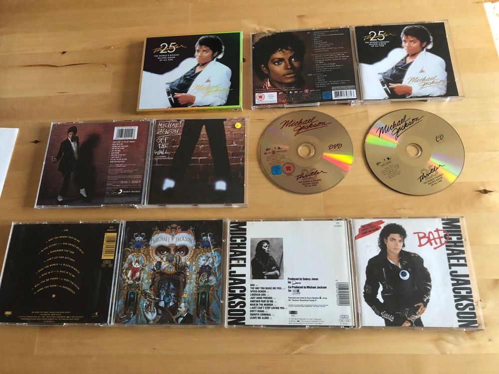 MICHAEL JACKSON grosse seltene CD DVD Sammlung Special Edit | Kaufen ...