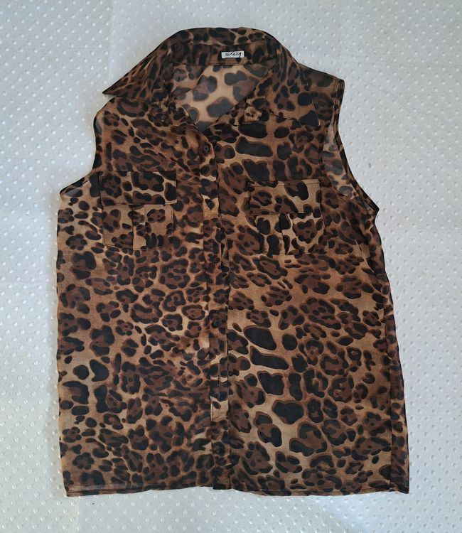 Kays Leopard Bluse, Gr. L/40, transparent (Gebraucht) in Gysenstein für ...