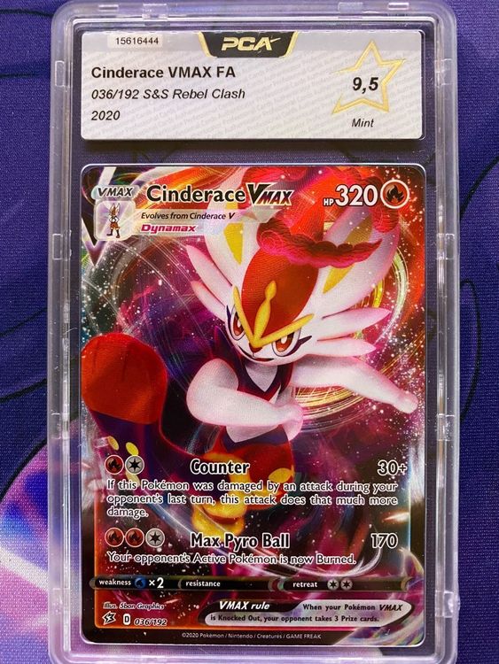 Pokemon Cinderace V Max PCA 9.5 | Kaufen auf Ricardo
