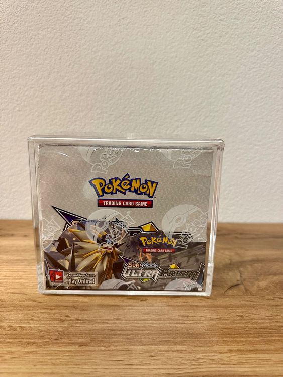 Pokémon Ultra Prism Booster Box, OVP-ENG + Acrylic Case (Neu und ...