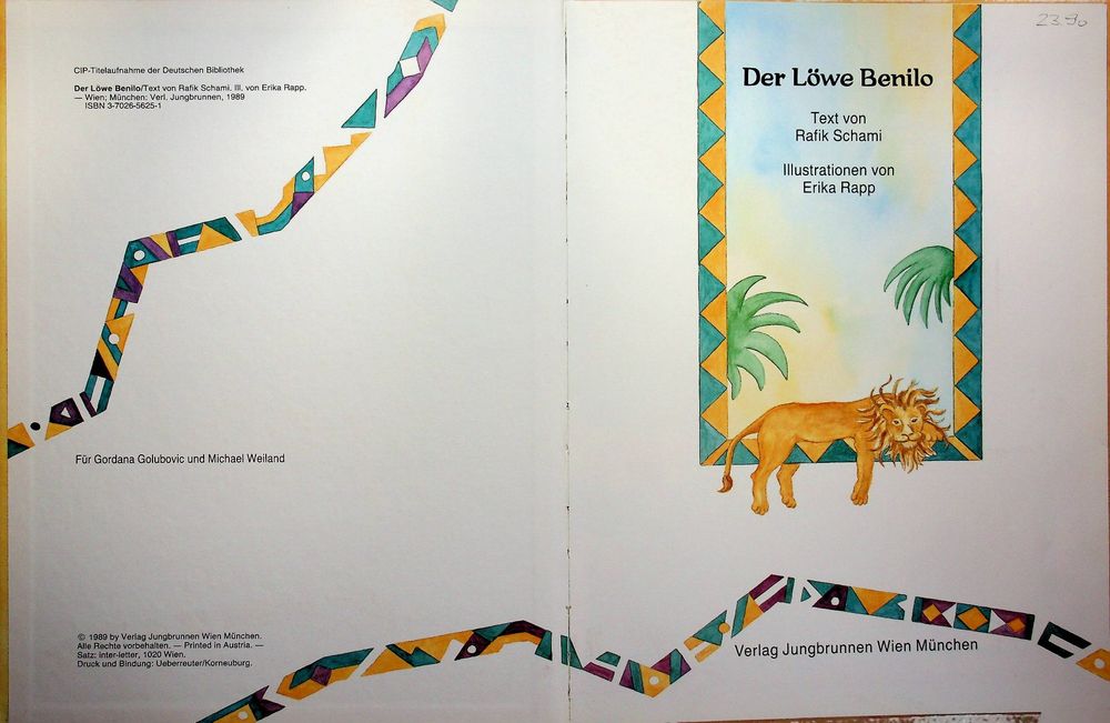 Rafik Schami / Erika Rapp Der Löwe Benilo Bilderbuch | Kaufen auf Ricardo