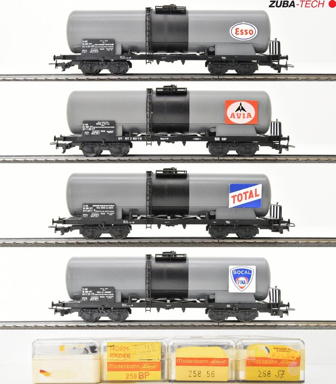 Liliput 4x Kesselwagen der SBB H0 GS mit OVP (Gebraucht) in St. Gallen für CHF 59 – mit ...