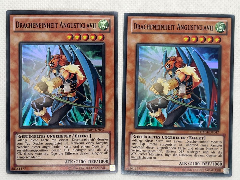 Yu-Gi-Oh! 2x Dracheneinheit Angusticlavii HA04 (Gebraucht) in ...