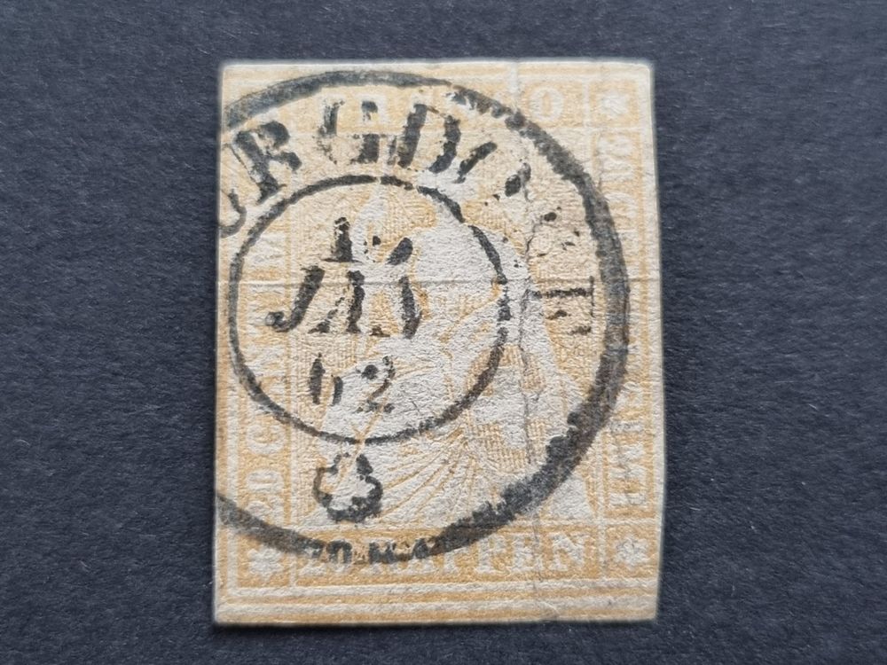 Timbre poste Zurich 20 Rappen No. 16 | Kaufen auf Ricardo