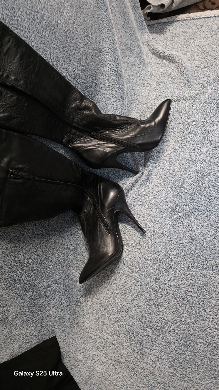 Sehr Sexy Overknee Lederstiefel Gr. 37 – Oh la la – (Neu (gemäss ...