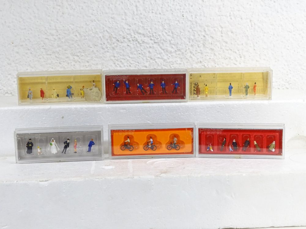Preiser 6 x Diverse Figuren Spur N, Neu in OVP (12) (Neu und ...