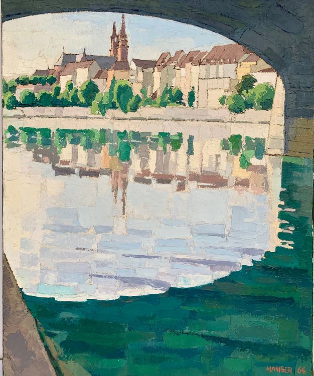 Urs Werner Hauser (1939) grosses Gemälde | Acheter sur Ricardo