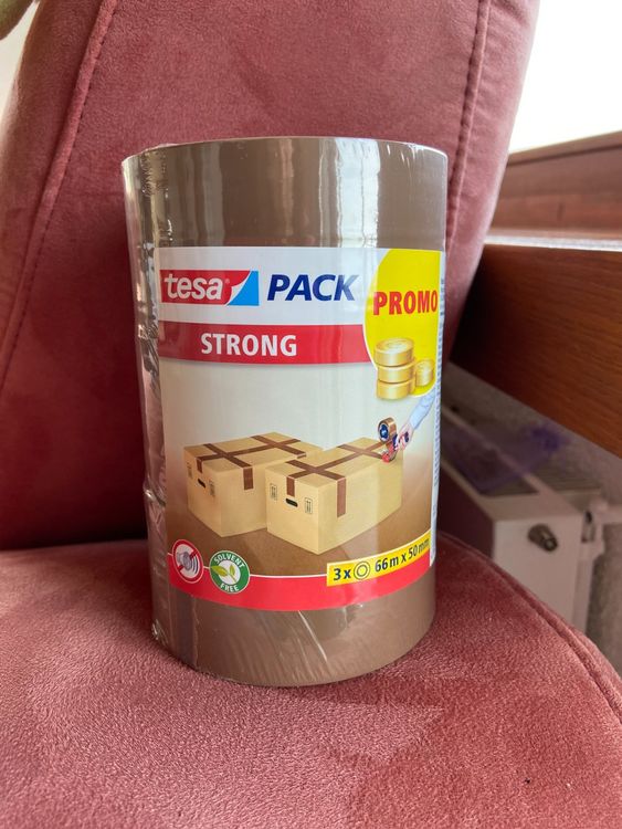 Tesa Klebband Strong, 66m x 50mm, 3 Stück (Neu und originalverpackt) in ...