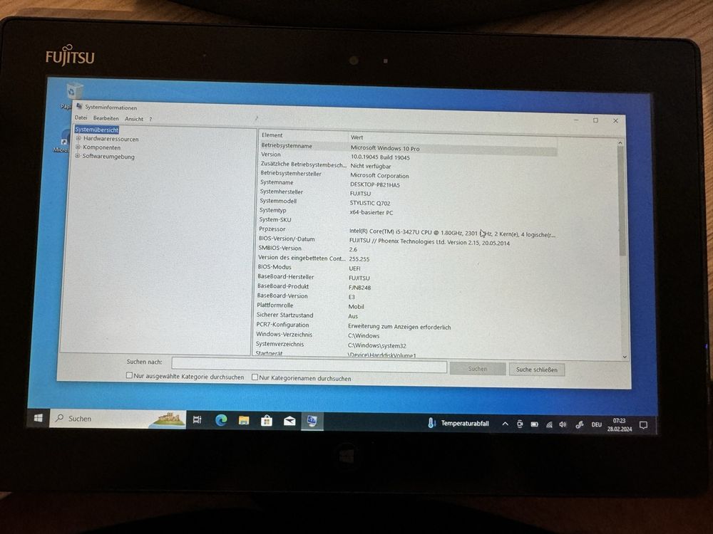 Fujitsu Stylistic Q702 (Gebraucht) in Dielsdorf für CHF 40 – mit ...