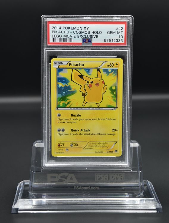 PSA 10 GEM MINT, 2014, Pokemon Card #42 Pikachu (Lego Movie) | Kaufen ...