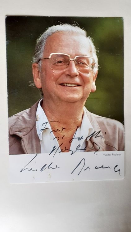 Autogramm Karte Walter Roderer FBM GROUP (Gebraucht) in Zuzgen für CHF ...