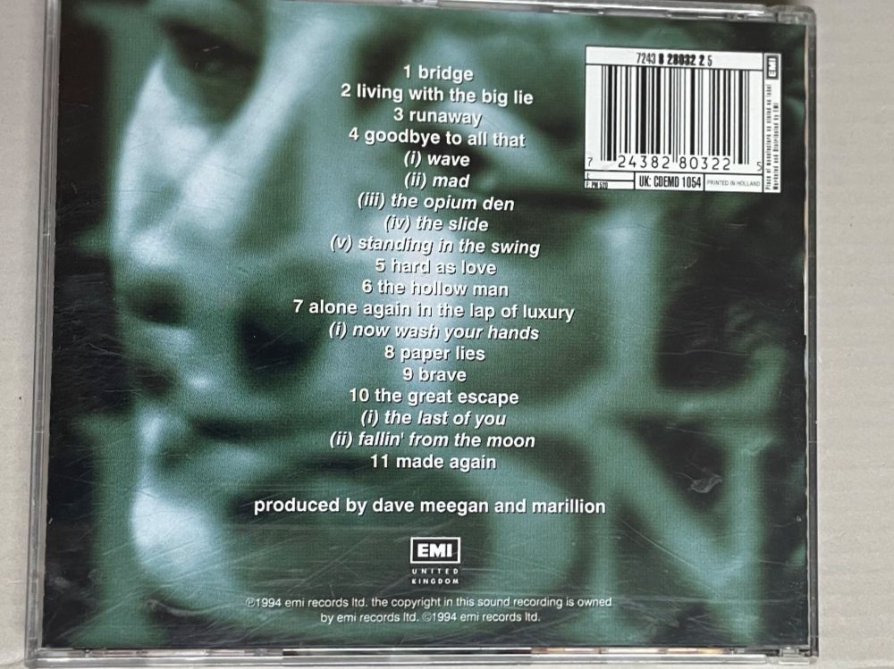 Marillion - Brave CD - Prog Rock Klassiker - Top Zustand (Gebraucht) in ...