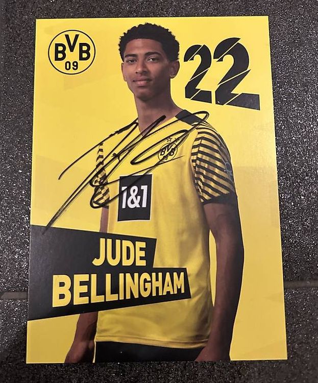 Autogramm Jude Bellingham BVB - Original Unterschrift (Gebraucht) in ...