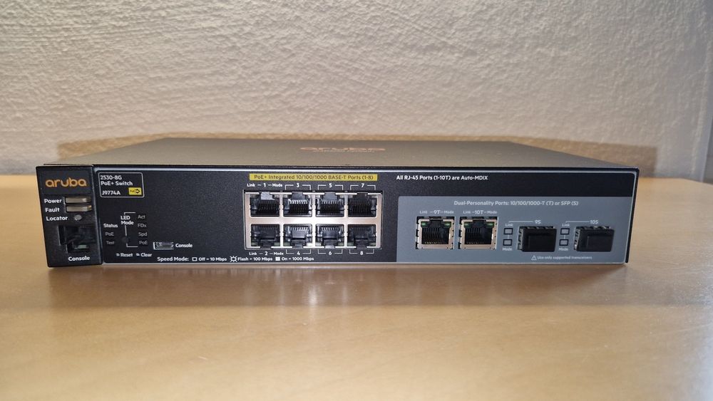 HP Aruba 2530-8G PoE+ Switch (J9774A) (Gebraucht) in Bertschikon Gossau für CHF 349 – mit ...