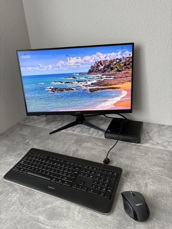 HP Pro Mini-PC, Monitor, Tastatur, Maus (Neu (gemäss Beschreibung)) in ...
