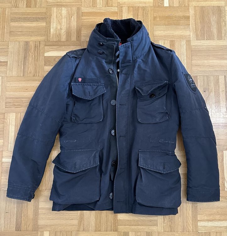 Strellson Herren Winterjacke Dunkelblau, Gr. S | Kaufen auf Ricardo