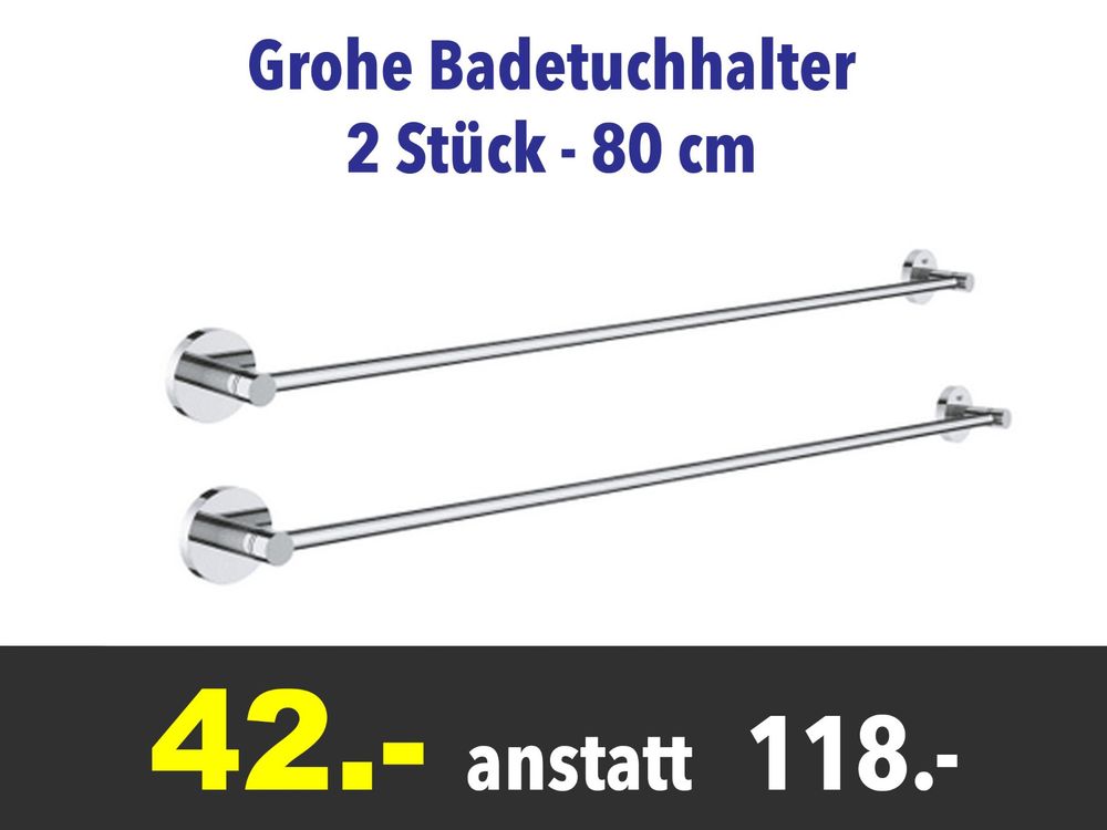 🔴 2x Grohe Badetuchhalter - 80 cm /492z (Neu und originalverpackt) in Zürich für CHF 42 – mit ...