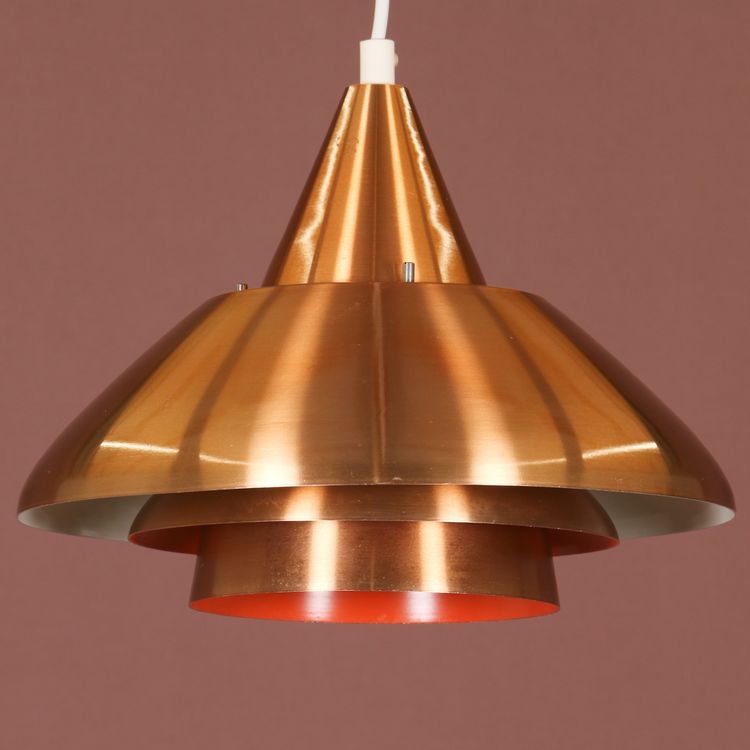 Schöne Dänische Kupfer Deckenlampe 60er ähnl. Louis Poulsen (Gebraucht ...