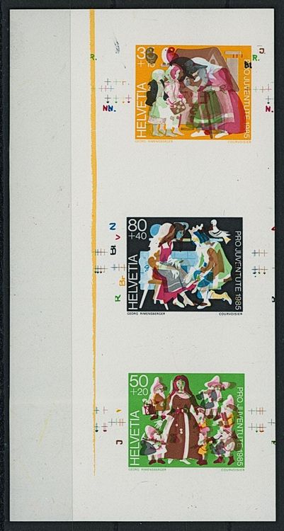 1985 - Pro Juventute - Probedruck - Abart - postfrisch ** (Neu (gemäss Beschreibung)) in ...