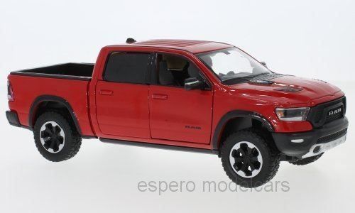 Dodge RAM V 1500 Crew Cab Rebel seit 2018 rot / schwarz 1:24 (Neu und ...
