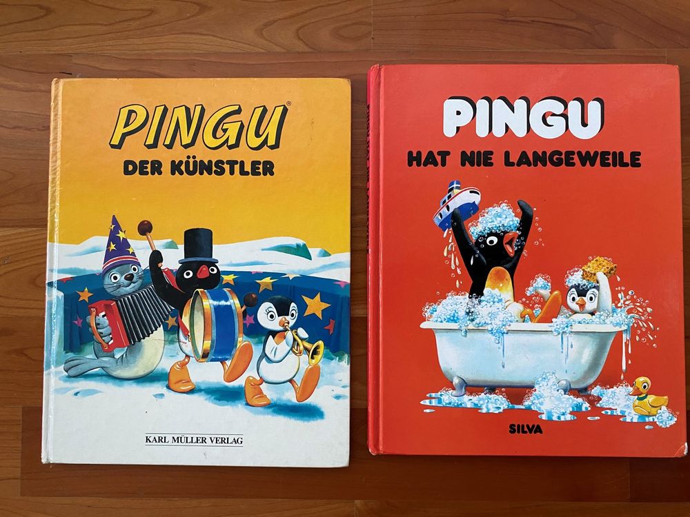 2 vintage PINGU Bücher Der Künstler / Hat nie Langeweile (Gebraucht) in ...