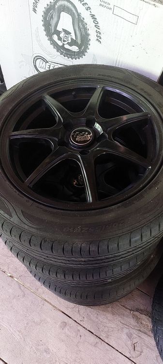 4 Alufelgen Sommerreifen 205/55 R16 Kompletträ zu skoda octa (Gebraucht ...