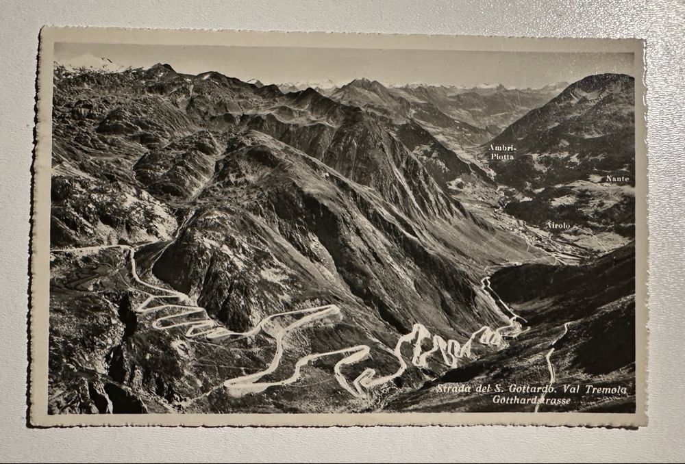 Alte Postkarte Gotthardpass, Val Tremola (Gebraucht) in Zug für CHF 3 ...