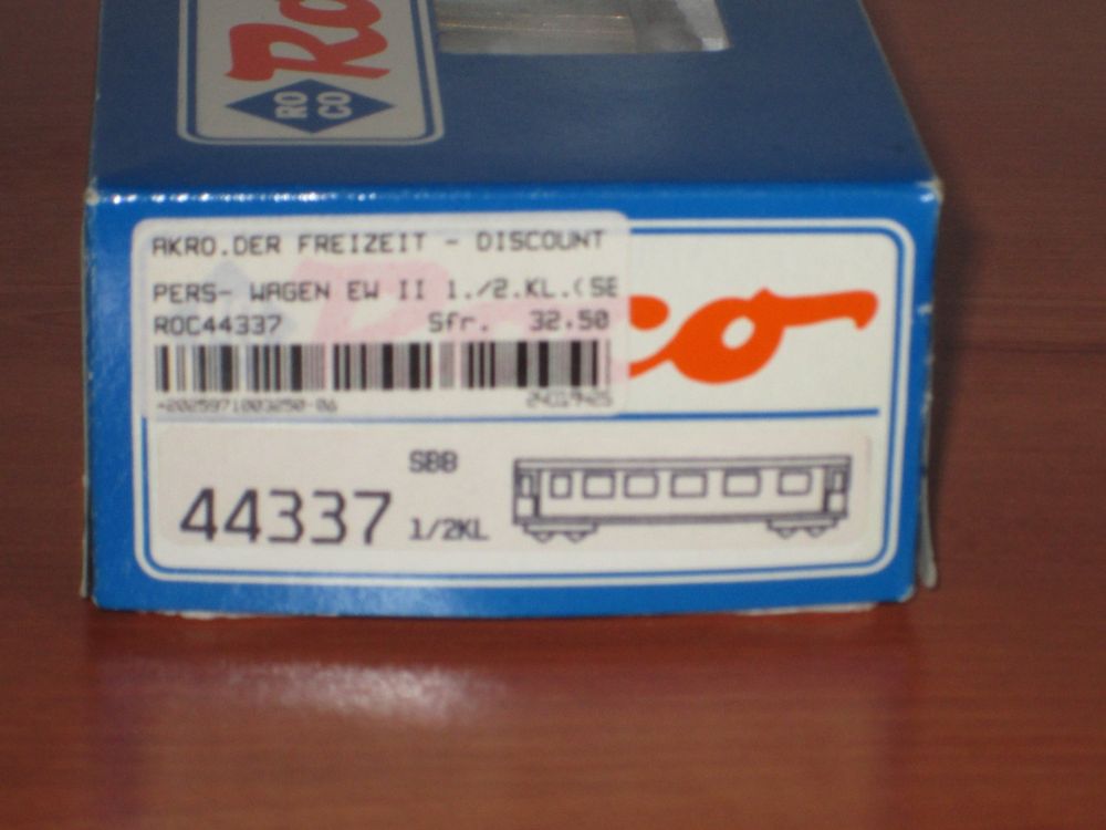 Roco 44337 SBB / CFF Personenwagen HO (Neu (gemäss Beschreibung)) in ...