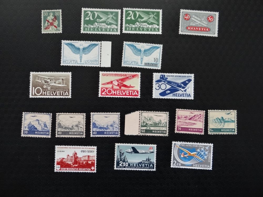 Top-Lot Flugpost ungestempelt*/** inkl. F2* ab CHF 1.-- | Kaufen auf Ricardo