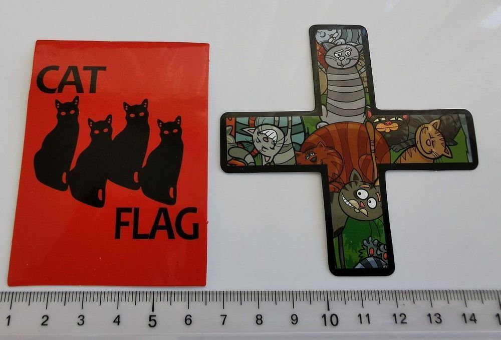 Cat Flag - 2 Aufkleber | Kaufen auf Ricardo