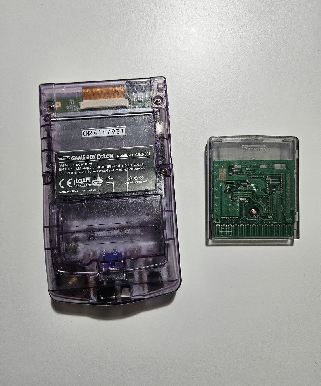 Game Boy Color Transparent Purple + Spider-Man 2 Nintendo (Gebraucht ...