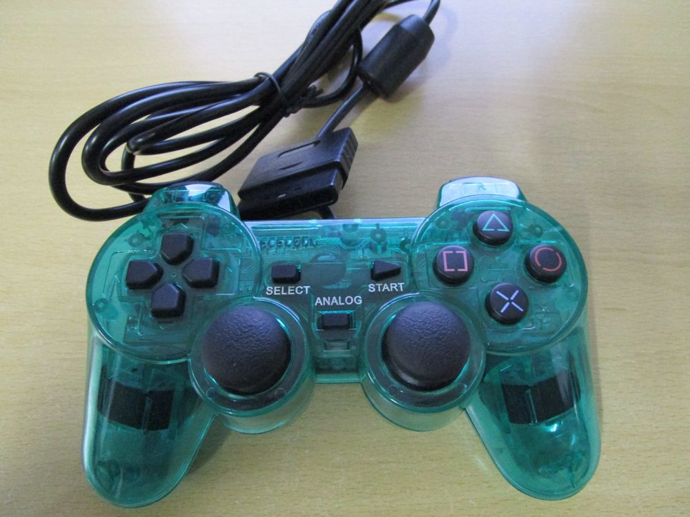 Playstation 2 Controller Joypad Farbe clear green - PS2 Neu | Kaufen ...