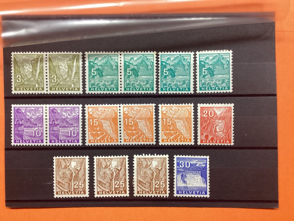 🇨🇭Lot Landschaftsbilder 1934 mit Falz (Gebraucht) in Thun für CHF 4.9 – mit Lieferung auf ...