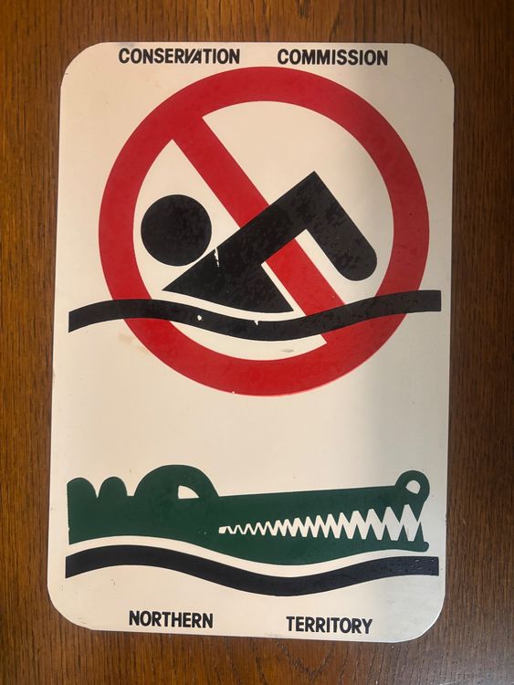 Altes Schild aus Australien „Badeverbot“ (Gebraucht) in Hägglingen für ...