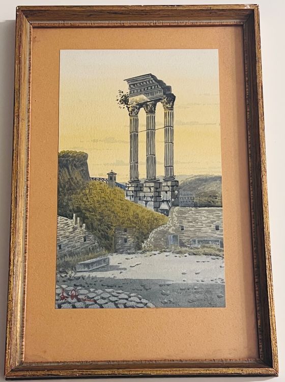 Landschaft Aquarell Unleserlich Signiert | Kaufen auf Ricardo