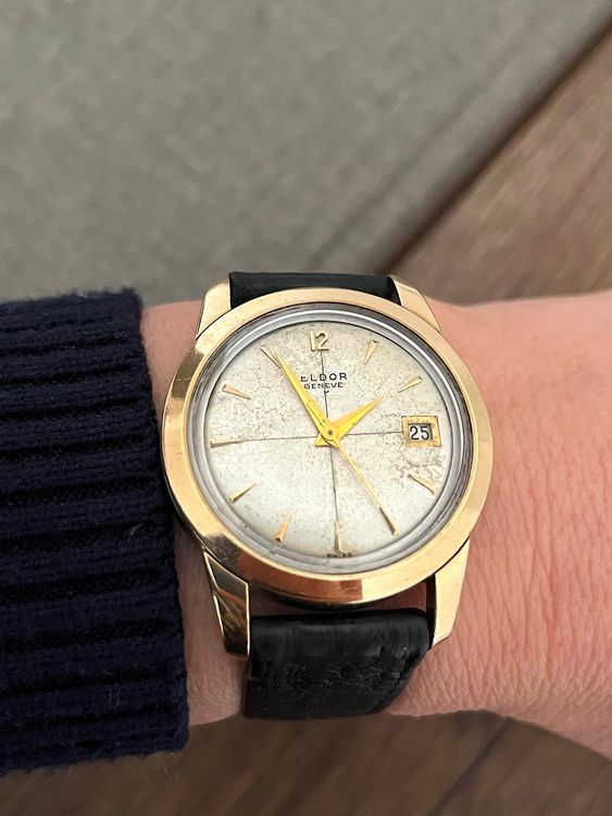 1950s ELDOR Geneve Cross Dial - Yellow Gold Capped - Ø34.5mm (Gebraucht ...