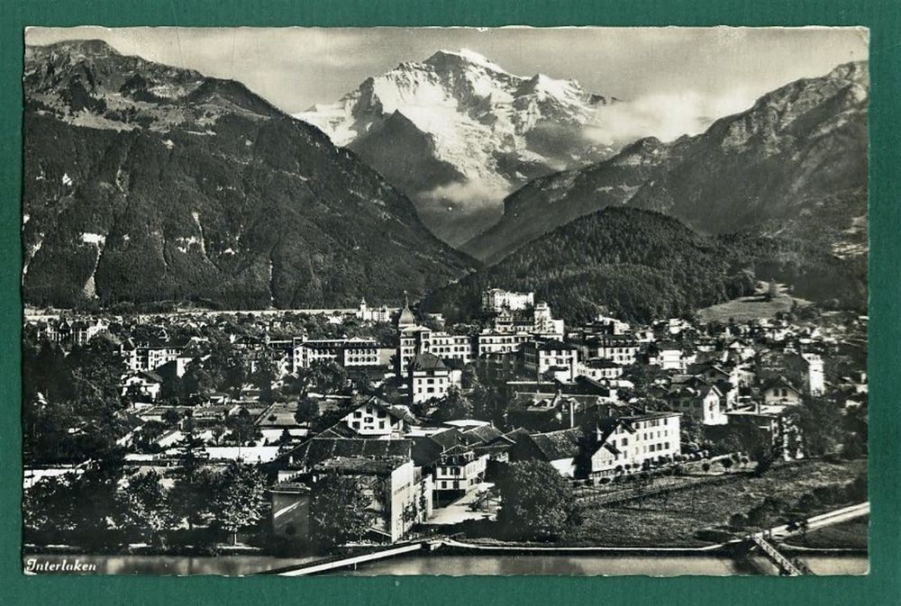 Interlaken mit Jungfrau, 1957 (Gebraucht) in Sargans für CHF 1 – mit Lieferung auf Ricardo kaufen