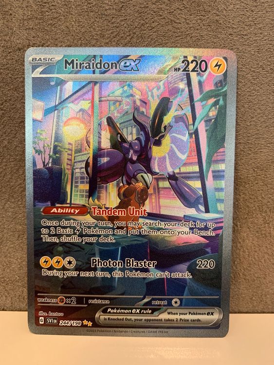 244/198 Miraidon ex ENG Pokemon Scarlet & Violet (Gebraucht) in Fislisbach für CHF 39 – mit ...